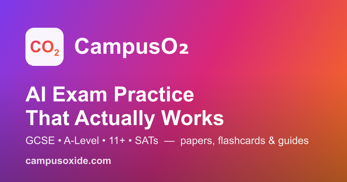 GCSE Examination Timetable 2026 — AQA, Edexcel, OCR | CampusO₂